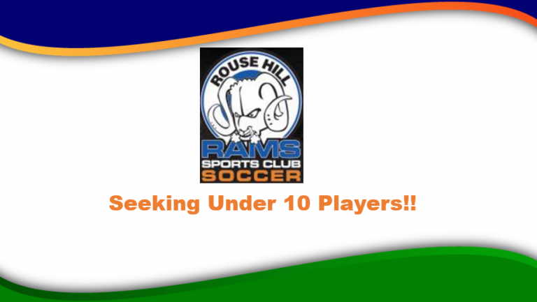 Rouse Hill Rams - Seeking u10 Players! | Hills Football Association