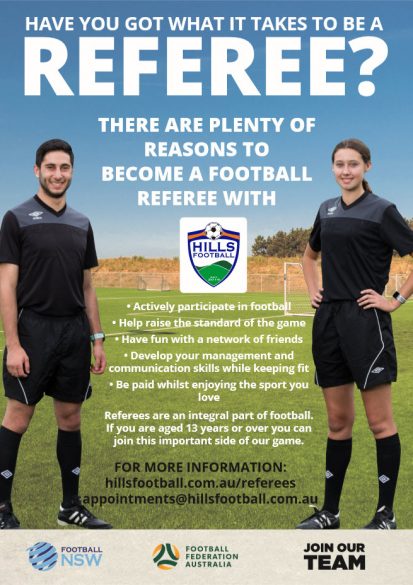 Referees | Hills Football Association