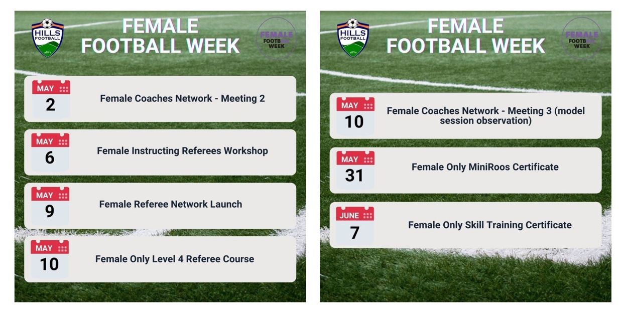 Female Football Week (6th-15th May) | Hills Football Association