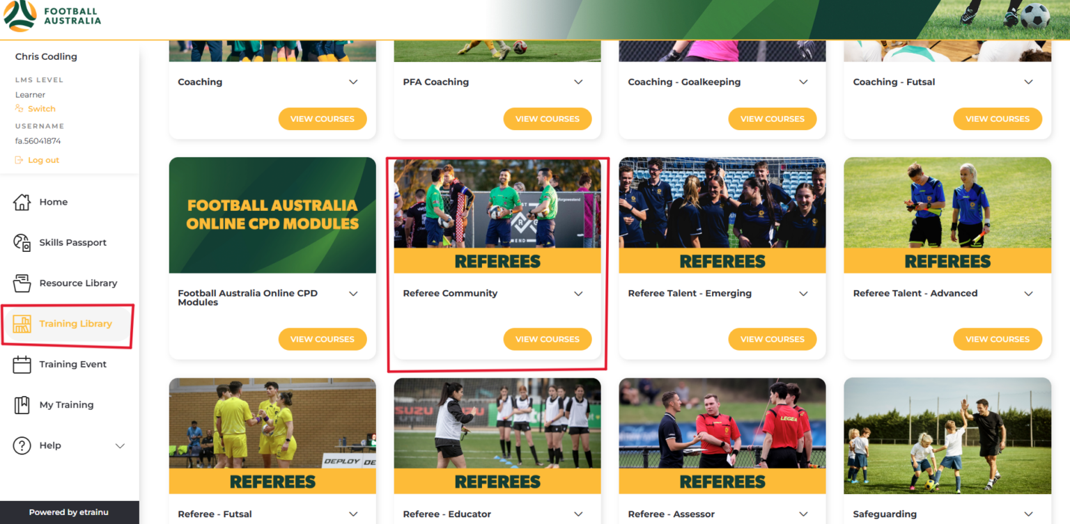 Referee Courses | Hills Football Association