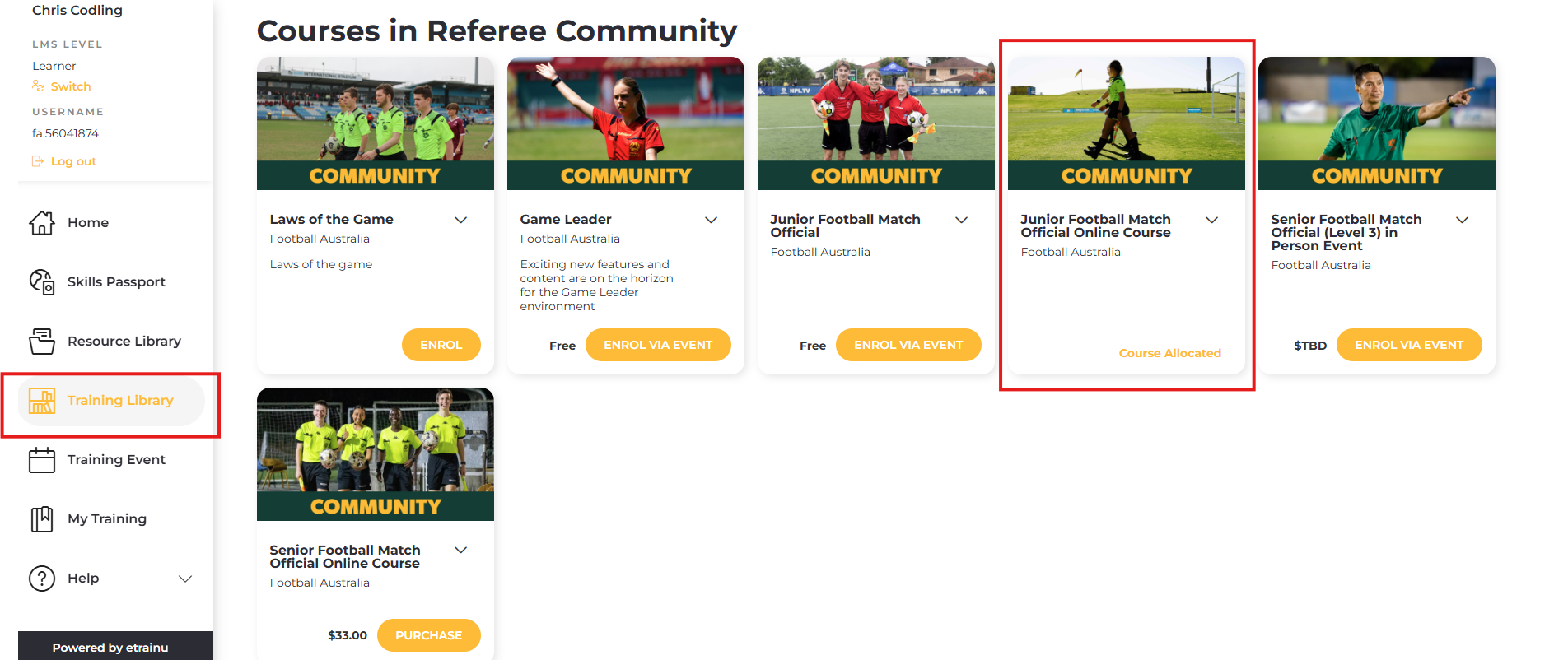 Referee Courses | Hills Football Association