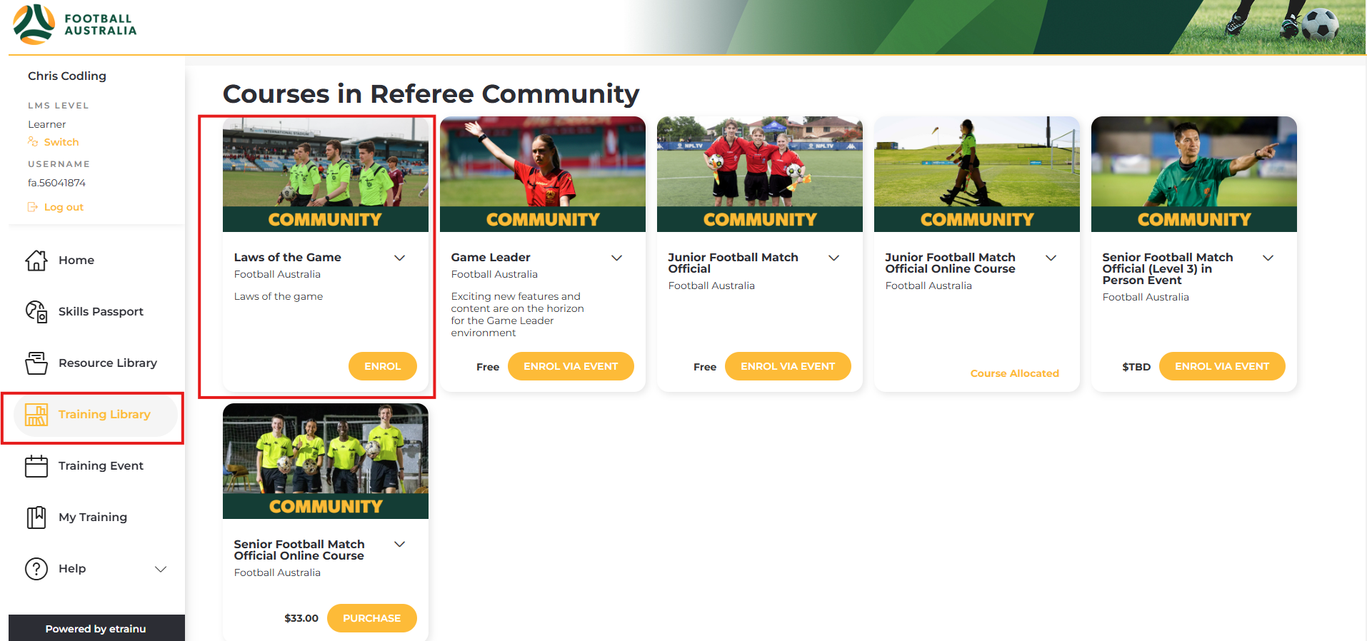 Referee Courses | Hills Football Association